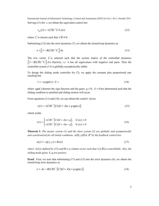 Anti-Synchronization Of Four-Scroll Chaotic Systems Via Sliding Mode Control | PDF | Physics ...