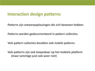 1011q1 design for mobile les 3 patterns for mobile | PPT