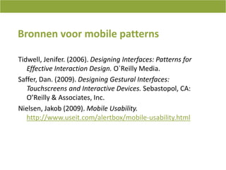 1011q1 design for mobile les 3 patterns for mobile | PPT