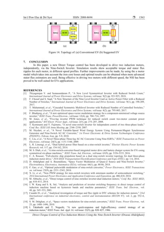 Direct Torque Control of Two Induction Motors Using the Nine-Switch Inverter | PDF