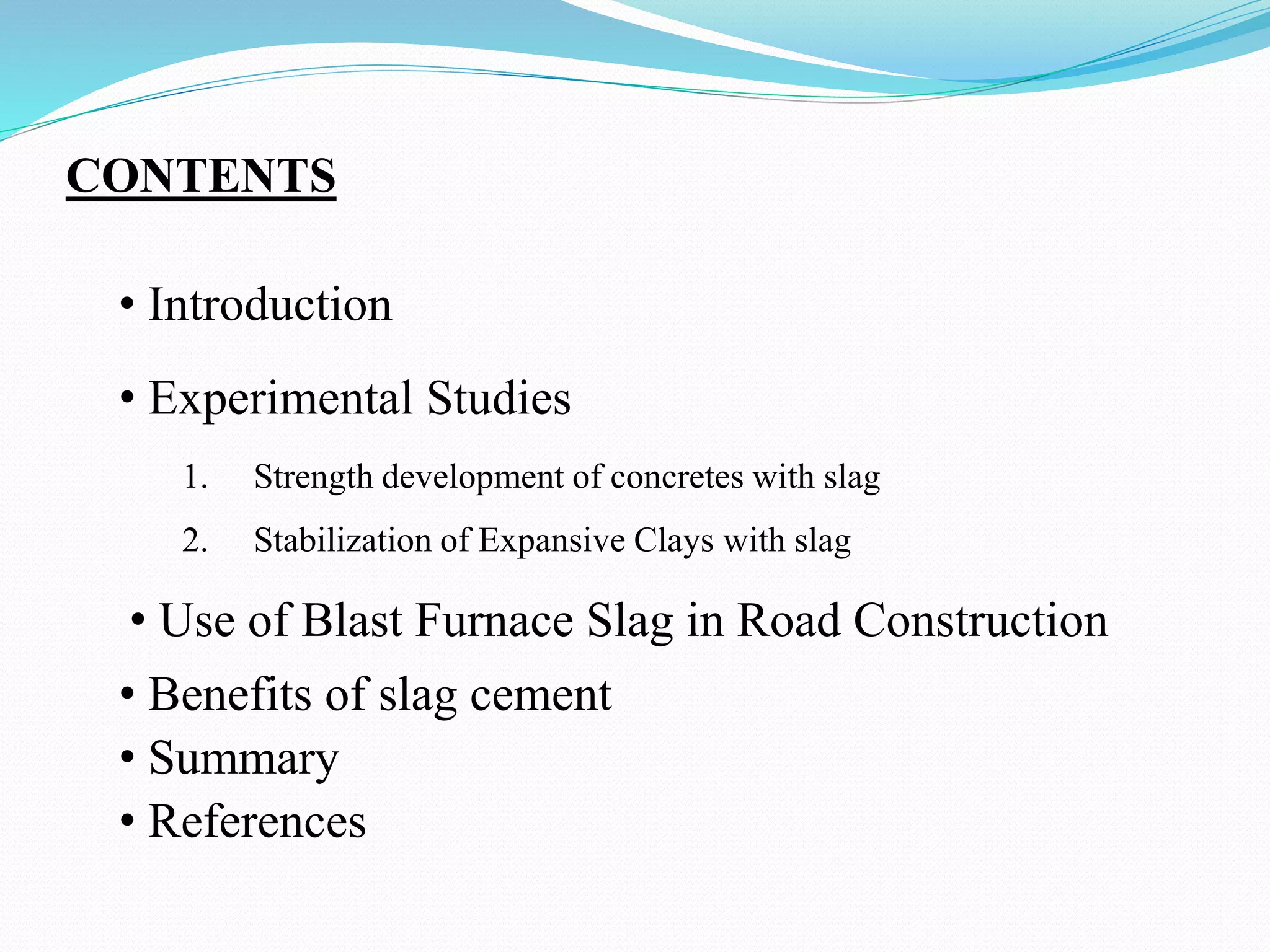 use of blast furnace slag in road construction.ppt
