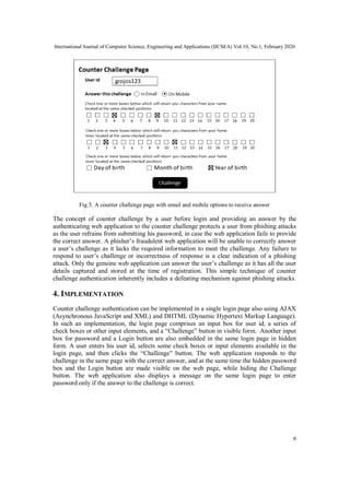 Counter Challenge Authentication Method: A Defeating Solution to ...