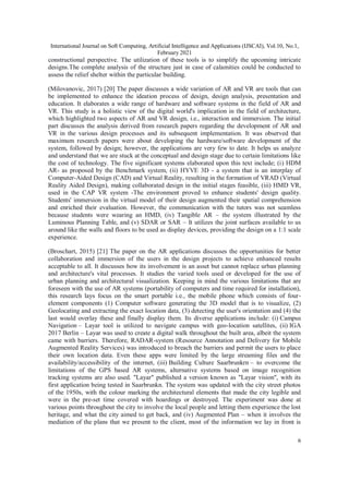 FUTURISTIC TECHNOLOGY IN ARCHITECTURE & PLANNING - AUGMENTED AND ...