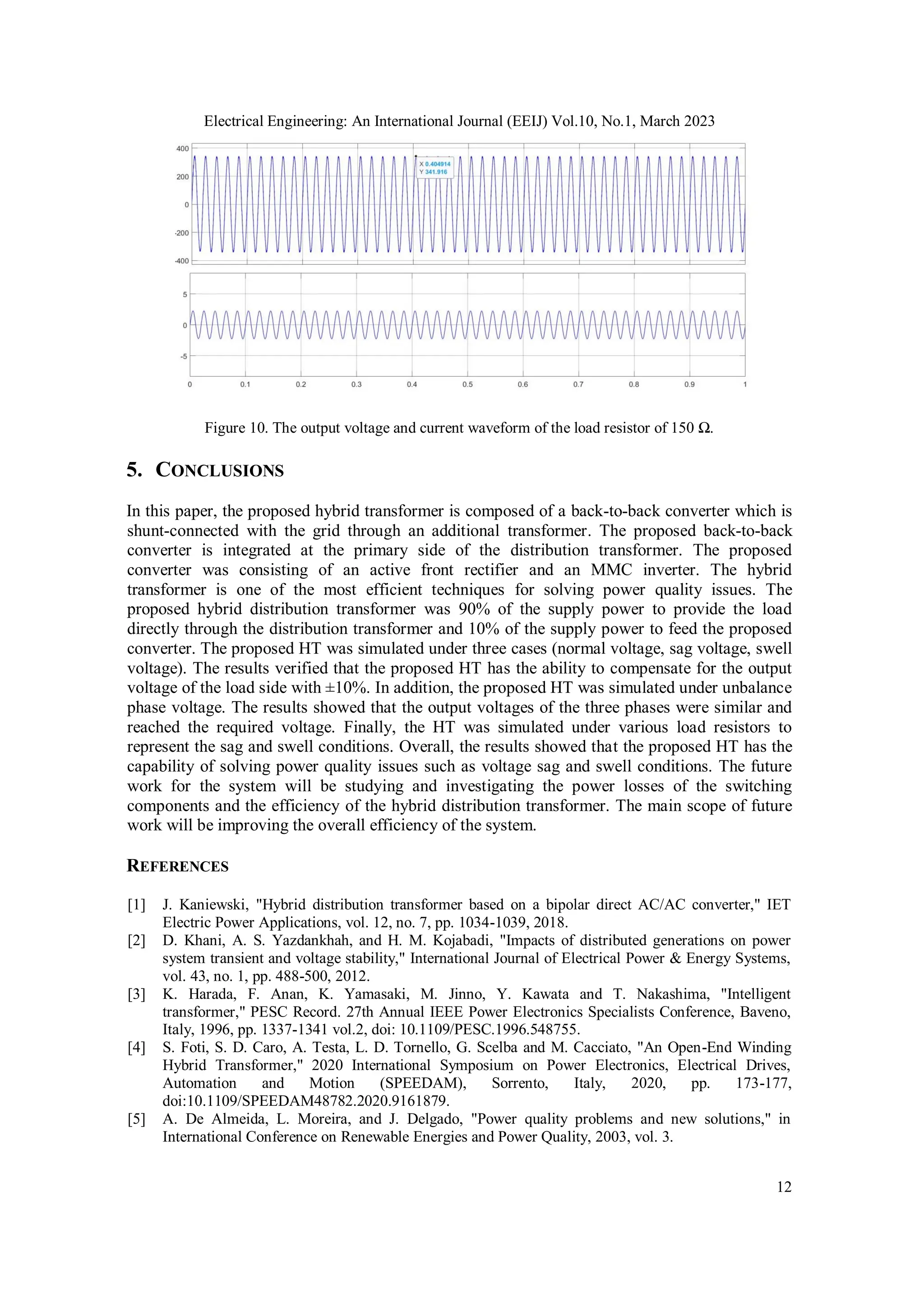 MITIGATING ELECTRICAL DISTURBANCES WITH HYBRID DISTRIBUTION TRANSFORMER ...