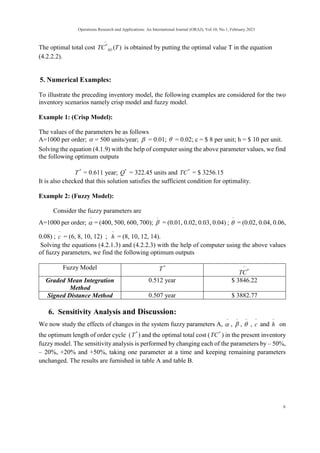 Fuzzy Inventory Model of Deteriorating Items under Power Dependent Demand and Inventory Level ...