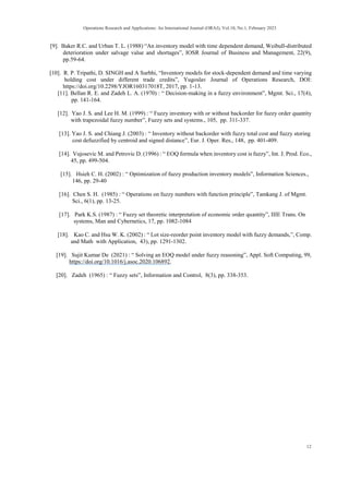 Fuzzy Inventory Model of Deteriorating Items under Power Dependent ...