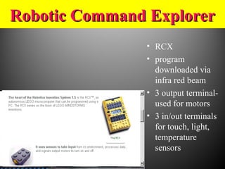 Autonomous robotics based on simple sensor inputs. | PPT