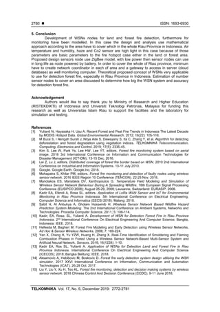 Modelling of wireless sensor networks for detection land and forest fire hotspot | PDF
