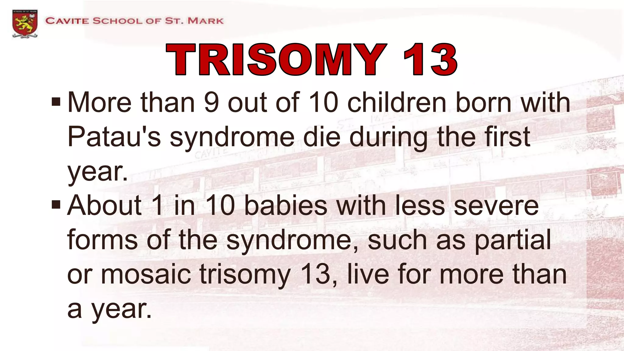 Genetic Disorders due to Error in Meiosis | PPTX