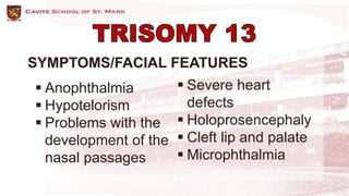 Genetic Disorders due to Error in Meiosis | PPTX