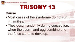 Genetic Disorders due to Error in Meiosis | PPTX