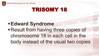 Genetic Disorders due to Error in Meiosis | PPTX