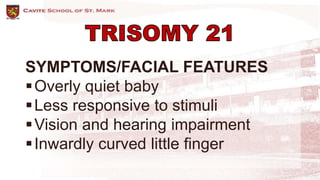Genetic Disorders due to Error in Meiosis | PPTX