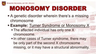 Genetic Disorders due to Error in Meiosis | PPTX