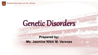 Genetic Disorders due to Error in Meiosis | PPTX