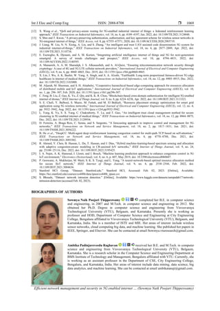 Efficient network management and security in 5G enabled internet of things using deep learning ...