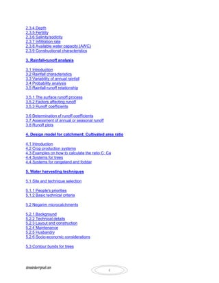 Water Harvesting Structures Manual1 | PDF
