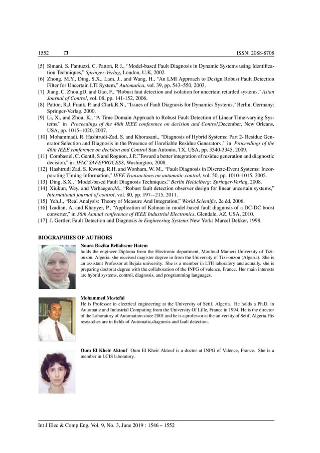 Extended Kalman Observer Based Sensor Fault Detection Pdf 1035