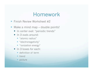 10/13 Review: What is electronegativity and ionization energy? | PDF ...
