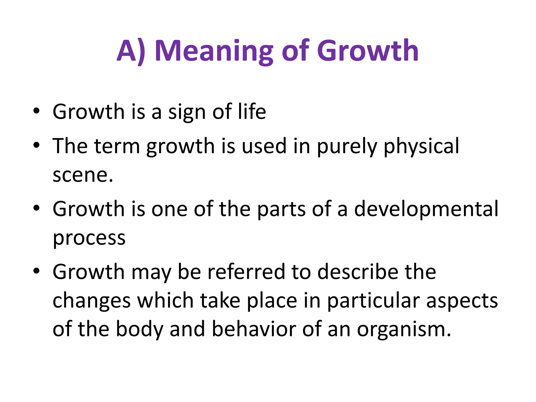 concept of growth and deve | PPTX