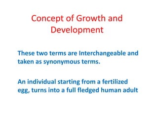 concept of growth and deve | PPTX