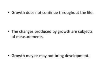 concept of growth and deve | PPTX