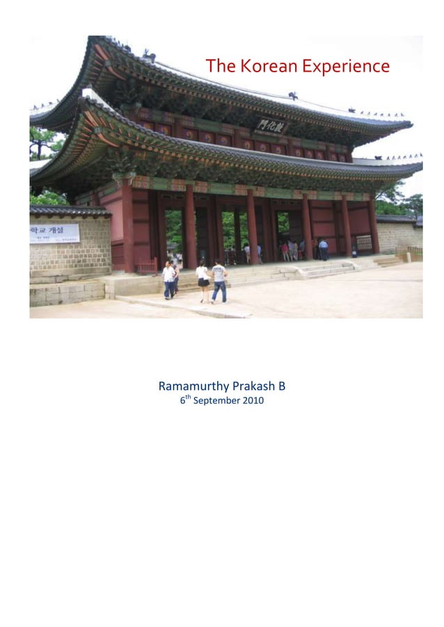 The Korean Experience | PDF