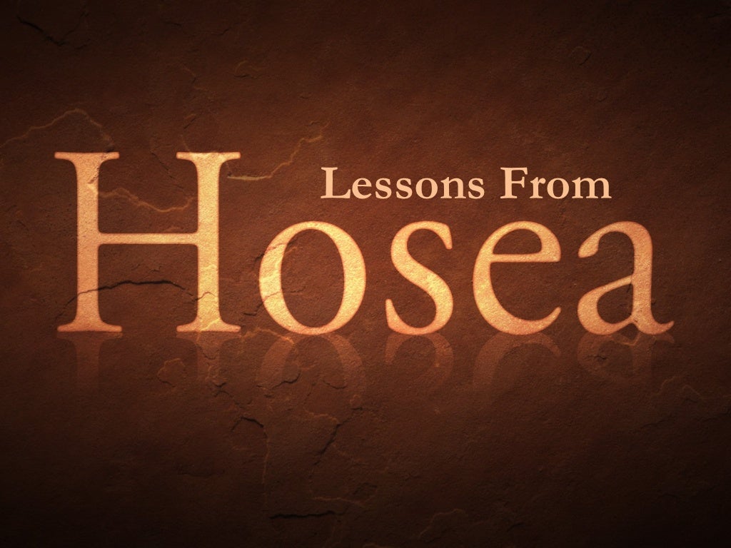 Lessons From Hosea