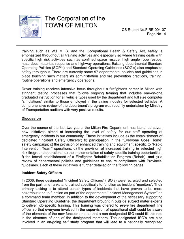 FIRE-004-07 Firefighter Injury Prevention | PDF