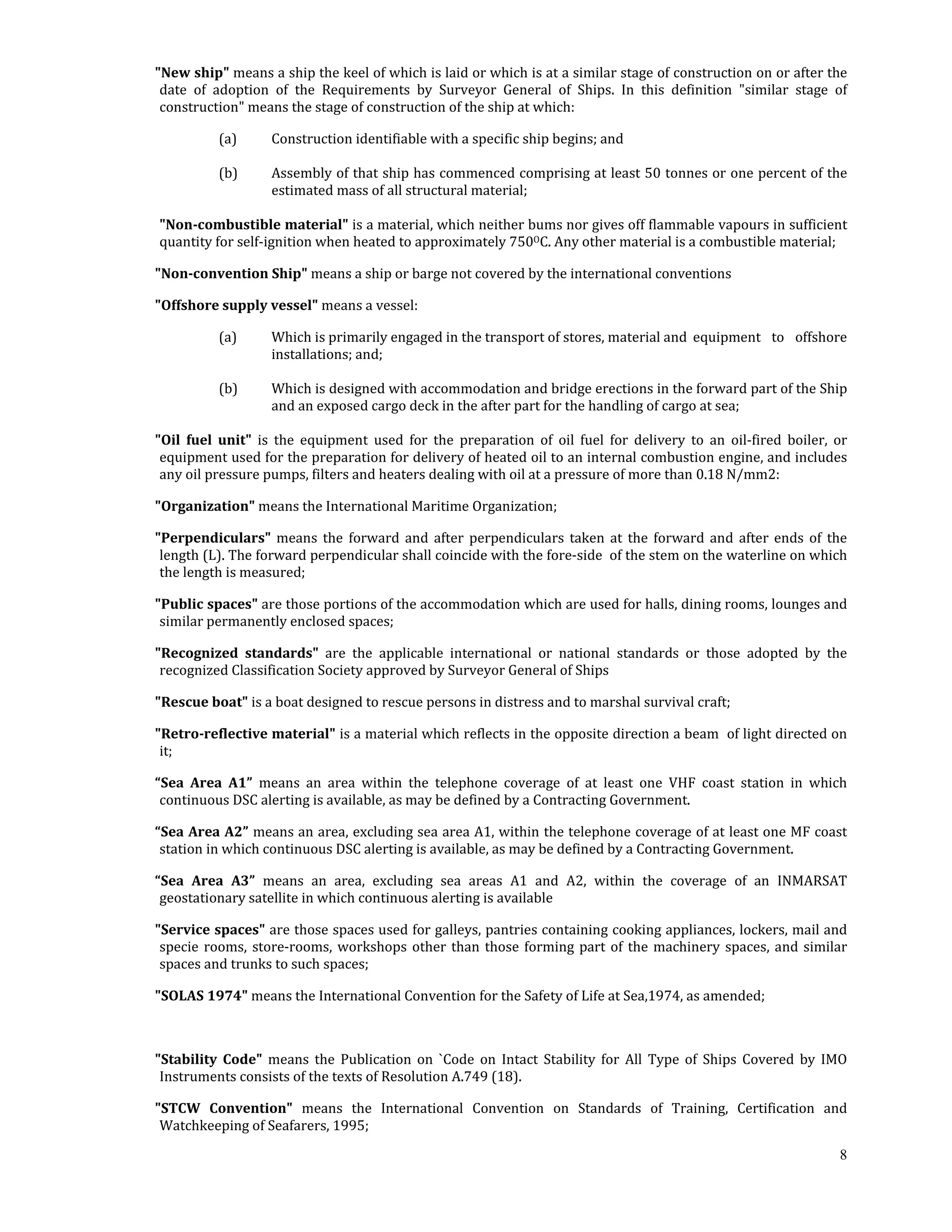 Requirement and Technical Standard for Non Convention Cargo | PDF