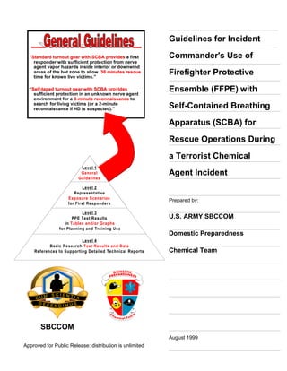 Guidelines for Incident Commanders- Final ReportFFPE Use in Chemical ...