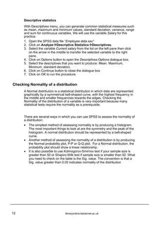 SPSS GUIDE | PDF