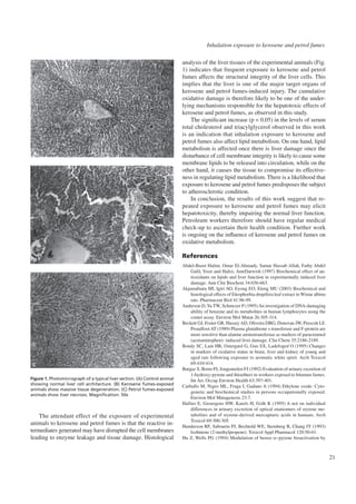 valuation of toxicological implications of inhalationexposure to ...