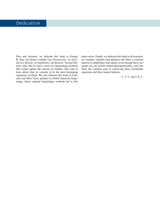 Herpetology Third Edition An Introductory Biology Of Amphibians And ...