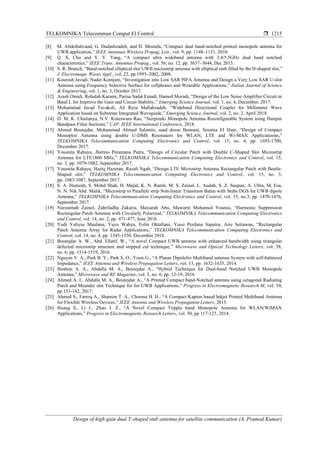 Design of high gain dual T-shaped stub antenna for satellite ...