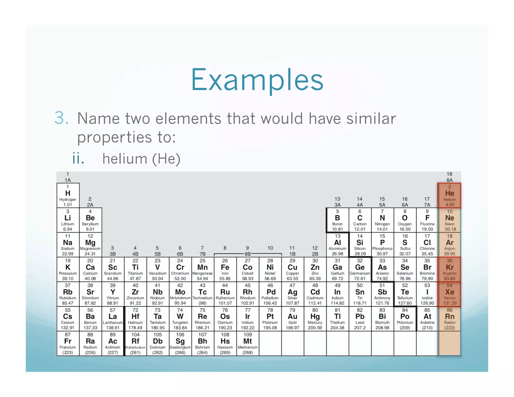 10/14 Review: How is the periodic table organized? | PPT