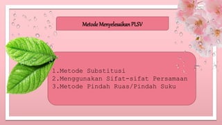 Aksi Nyata Persamaan Linear Satu Variabel.pptx