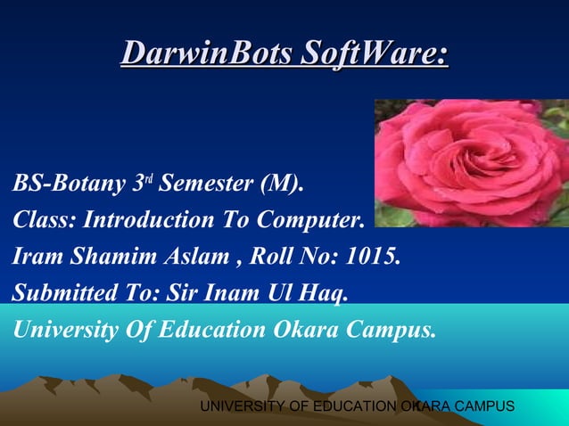 Botany Software | PPT