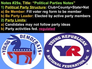 101509 Gov Political Party 50m | PPT | Civic affairs | Politics