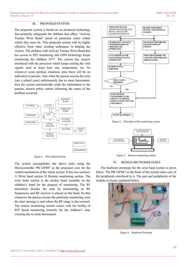 Activity Tracker Wrist Band for Children Monitoring using IOT | PDF