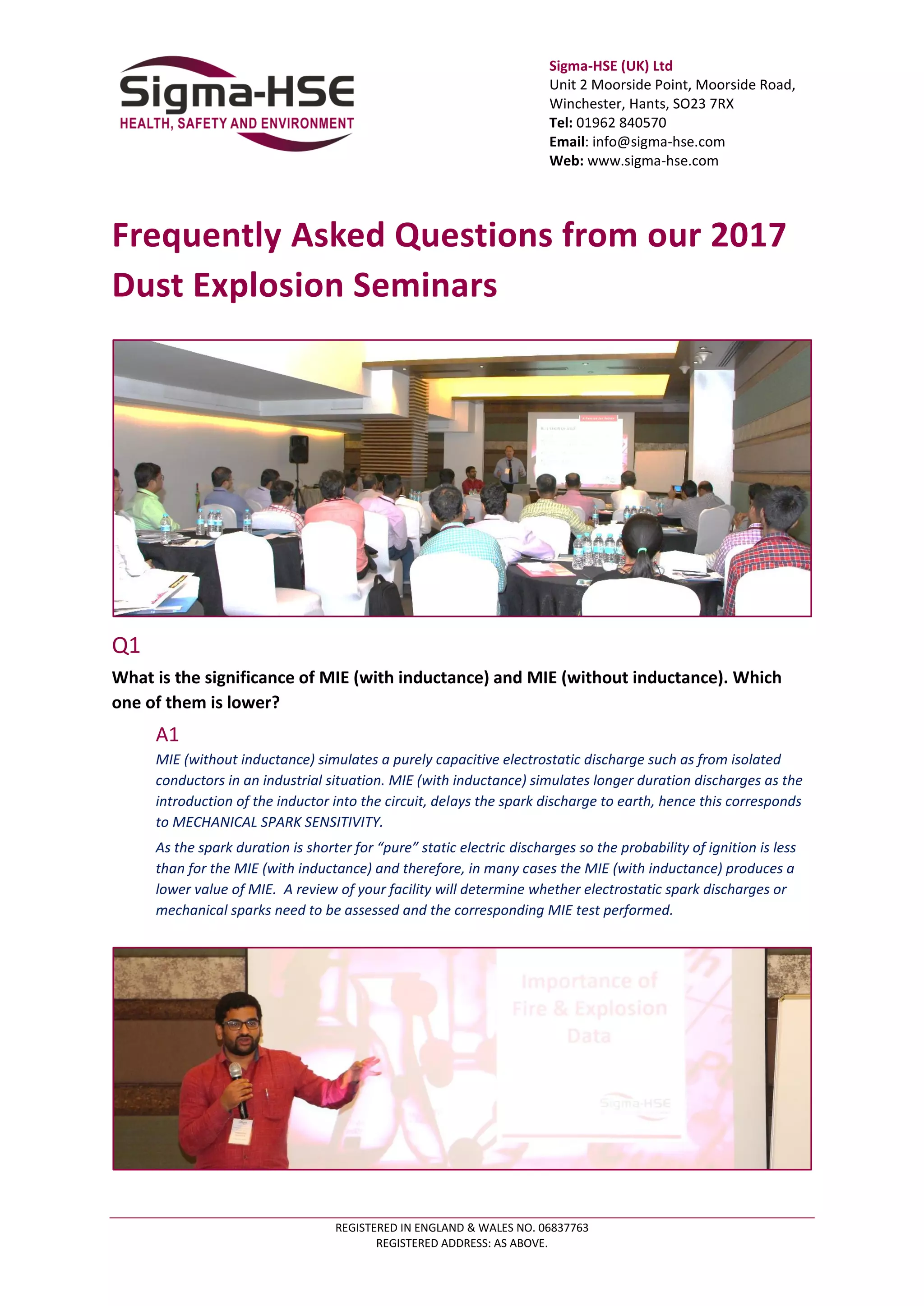 The Dust and Powder Flammability Testing on Sigma-Hse | PDF