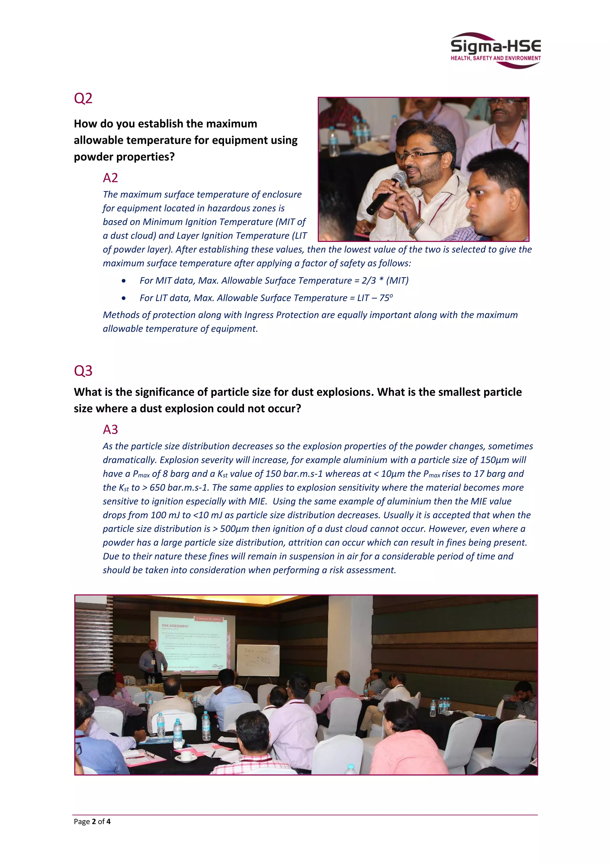 The Dust and Powder Flammability Testing on Sigma-Hse | PDF