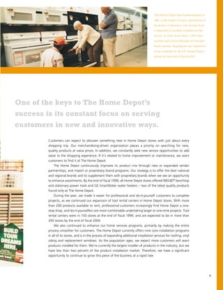 home depot Annual Report 1999 | PDF