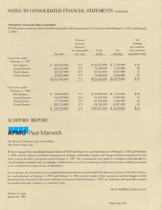 home depot Annual Report 1986 | PDF | Home Improvement | Home & Garden