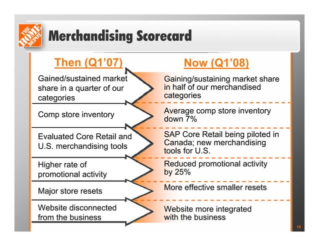 home depot Craig Menear Presentation | PPT