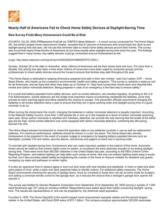 Nearly Half of Americans Fail to Check Home Safety Devices at Daylight ...