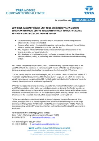 101572 low cap lcv16 press release_lowcap_and_ep_tender | PDF