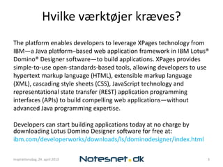 Inspirationsdag 24. april: IBM XWork server | PPTX