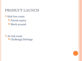 Generic Launches and Risk Mitigation | PPT