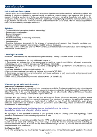 101689 advanced research methods (2011, autumn) | PDF